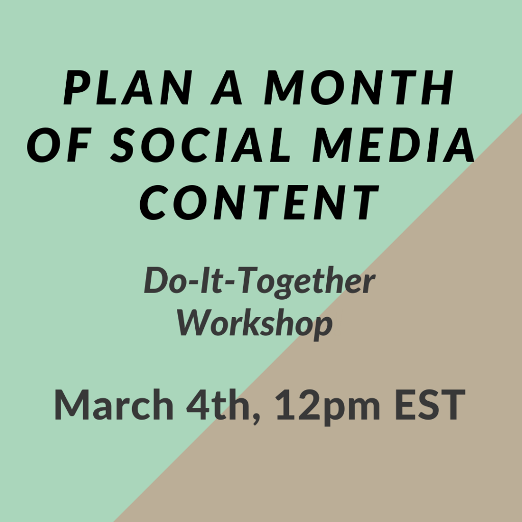 Introvert social media calendar - Introvertology